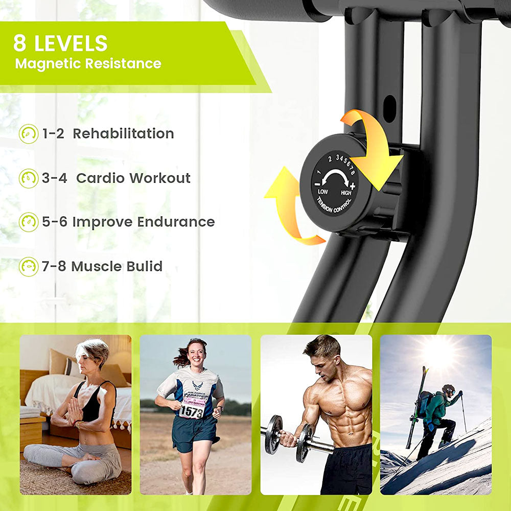 3in1 Folding Exercise Bike Stationary Spin Magnetic X Bike Gym Workout – Warehouses Choice