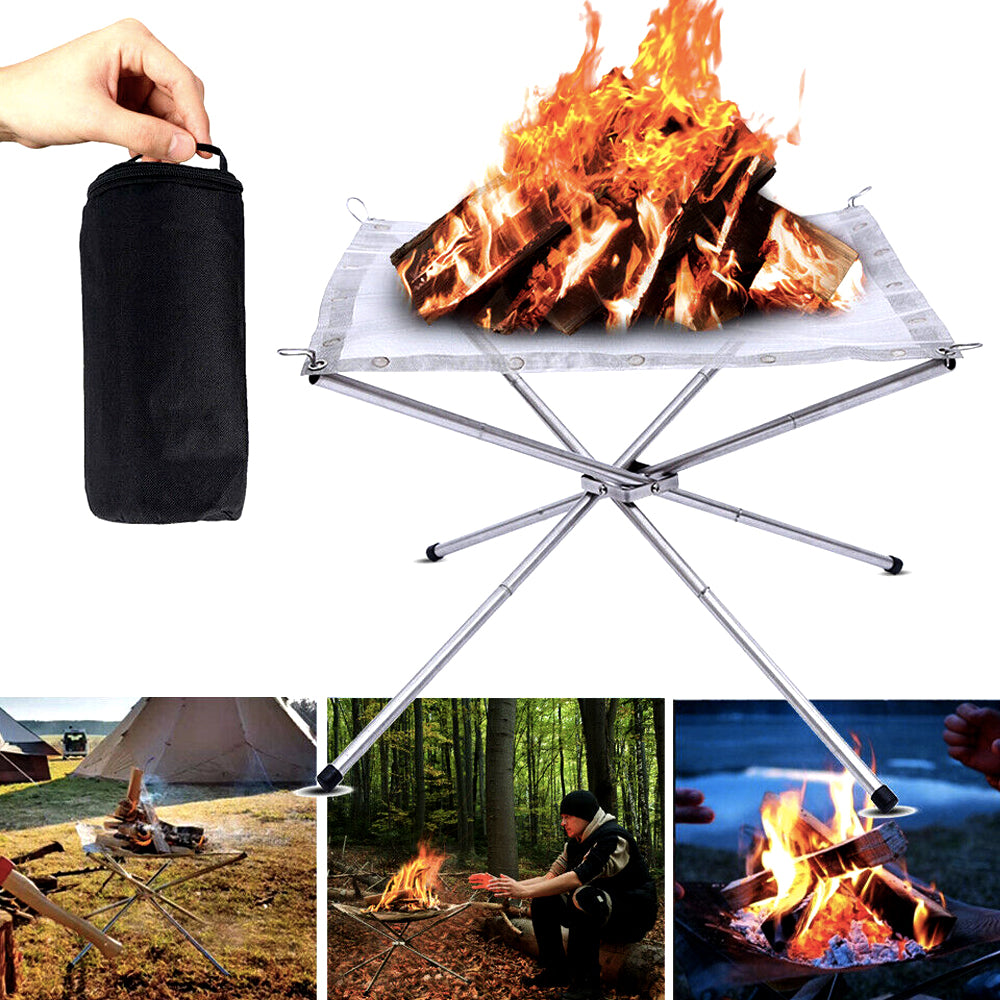 Large Portable Fire Pit for Camping Garden Outdoor – Warehouses Choice