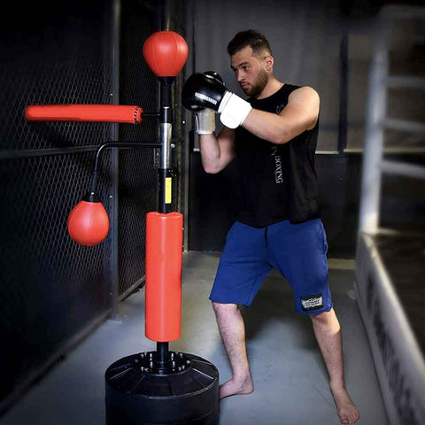 Kids Punching Bag Kick Boxing Reflex Ball Adjustable Reflex Punching ...